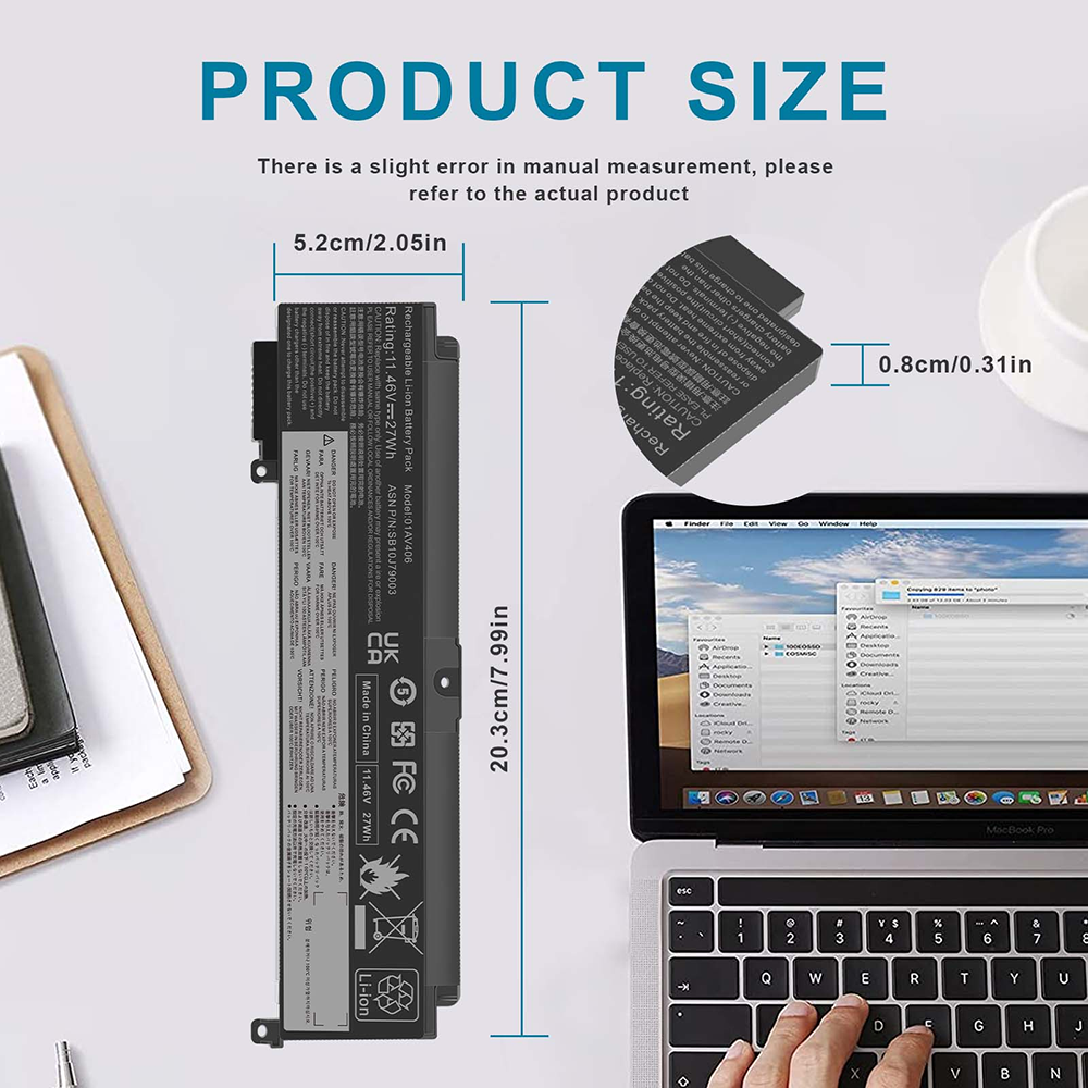 01AV405 01AV406 Battery for Lenovo ThinkPad T460S T470S 00HW024 ...