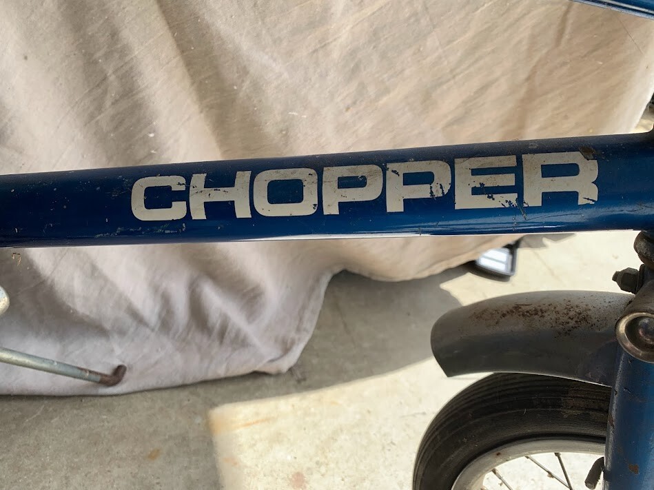 Raleigh Chopper BLUE Bike Bicycle Collectors - vintage 1970's - serial ...