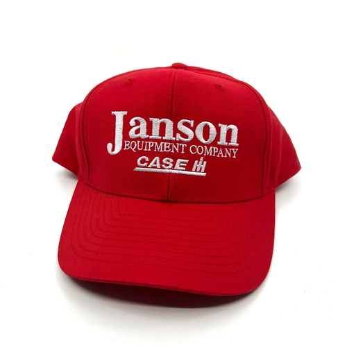 VINTAGE Farm Case Hat Men Adjustable Red Snapback Cap Advertising Co ...