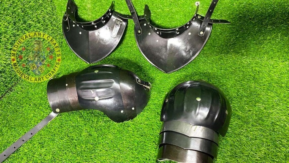 Knight Brave Female Armor Gorged Pouldron Armor Cosplay Sca Larp Armor ...