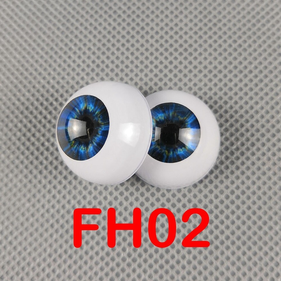 Realistic Acrylic Eyes Half Round Eyeballs for Reborn Dolls OOAK BJD ...