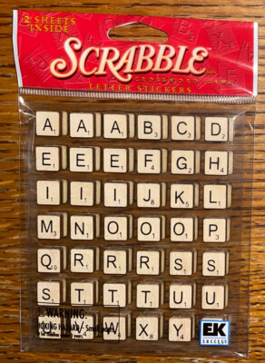 RARE Hasbro Jolees Mini Scrabble Letters Crossword Game Pieces ...