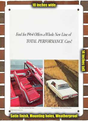 Metal Sign - 1964 Ford Performance (Sign Variant #02) | eBay