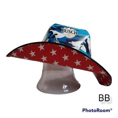 Busch Beer Cardboard Cowboy Cowgirl Hat Breweriana | eBay