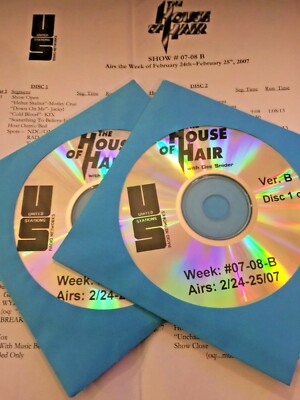 RADIO SHOW: HOUSE OF HAIR 2/24/07 TED NUGENT SET; MOTLEY CRUE ...