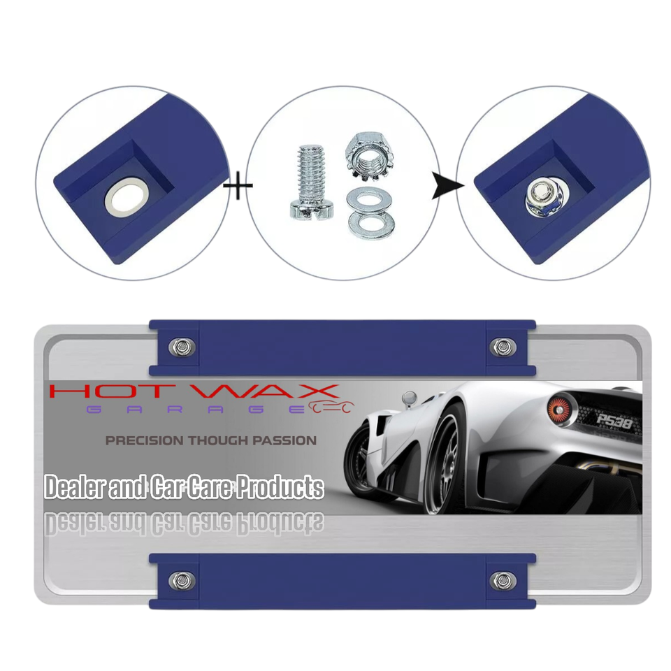 2 Coated Magnetic License Plate Holders , Magnet, Tag, Plate, Test ...