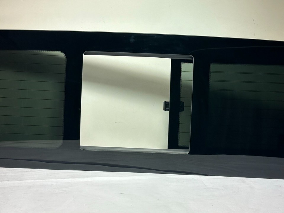 Fits: 2007-2013 GMC Sierra Back Glass Rear Manual Sliding Window ...