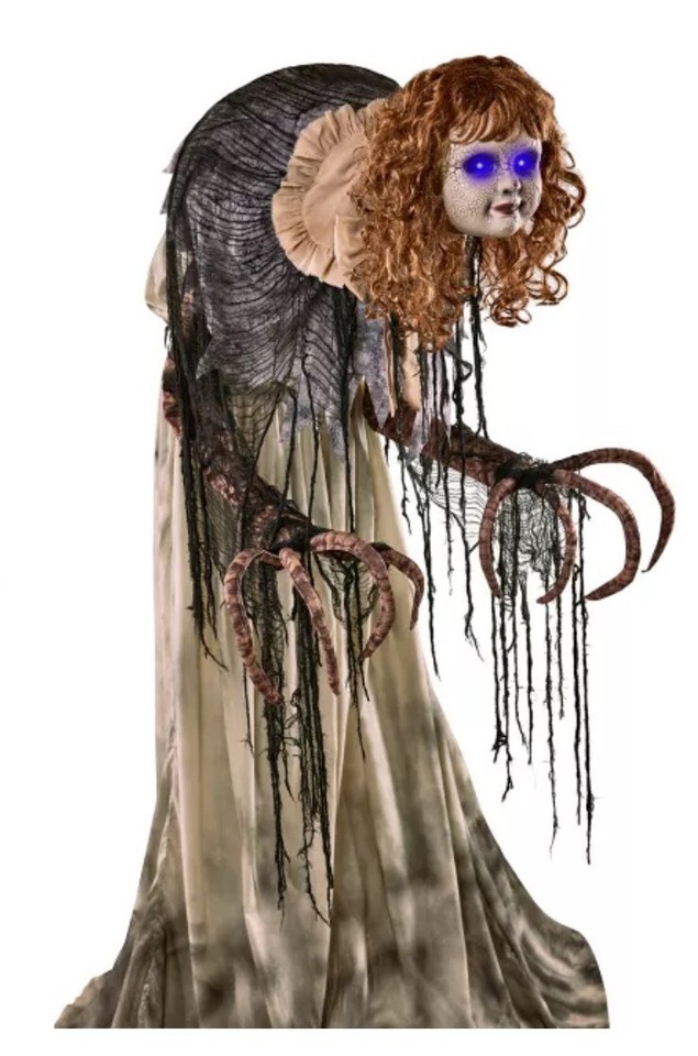 Spirit Halloween 7 Ft Darling Dolly Animatronic Witch Animated Ghoul ...