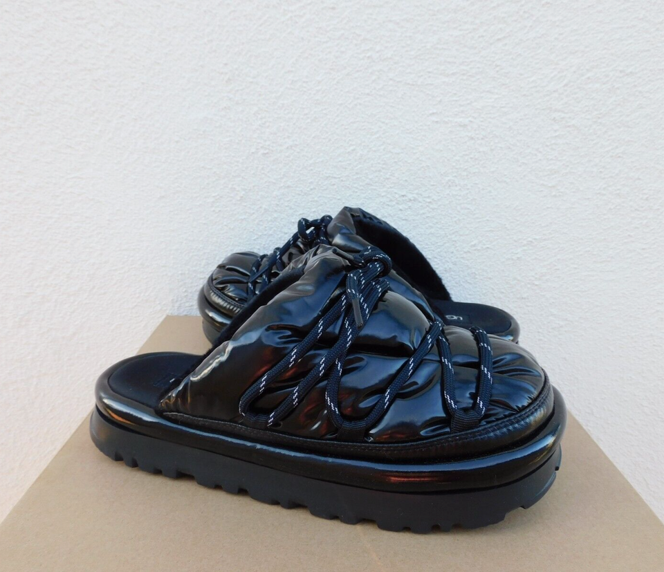 UGG SPACESLIDER HI SHINE SLIDE PLATFORM SLIPPER SHOES, WOMEN US 10/ EUR ...