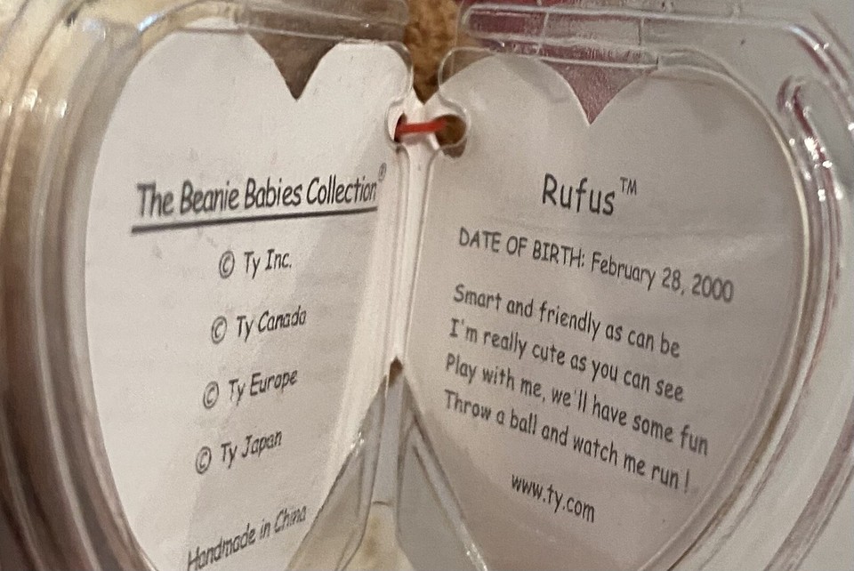 TY Beanie Baby - RUFUS the Dog (5.5 inch) - MWMTs Stuffed Animal Toy | eBay