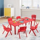 6-pack Kids Plastic Stackable Classroom Chairs Indoor/Outdoor ...