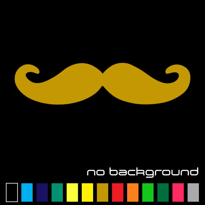 Mustache Sticker Decal Vinyl Car Window Funny Joke Lol Cute Stache ...
