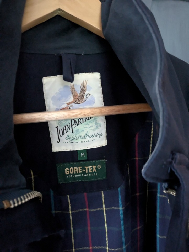 John Partridge Navy Gore-tex Shooting Coat | eBay