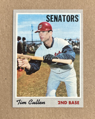 1970 Topps Baseball Tim Cullen Washington Senators Card #49 | eBay