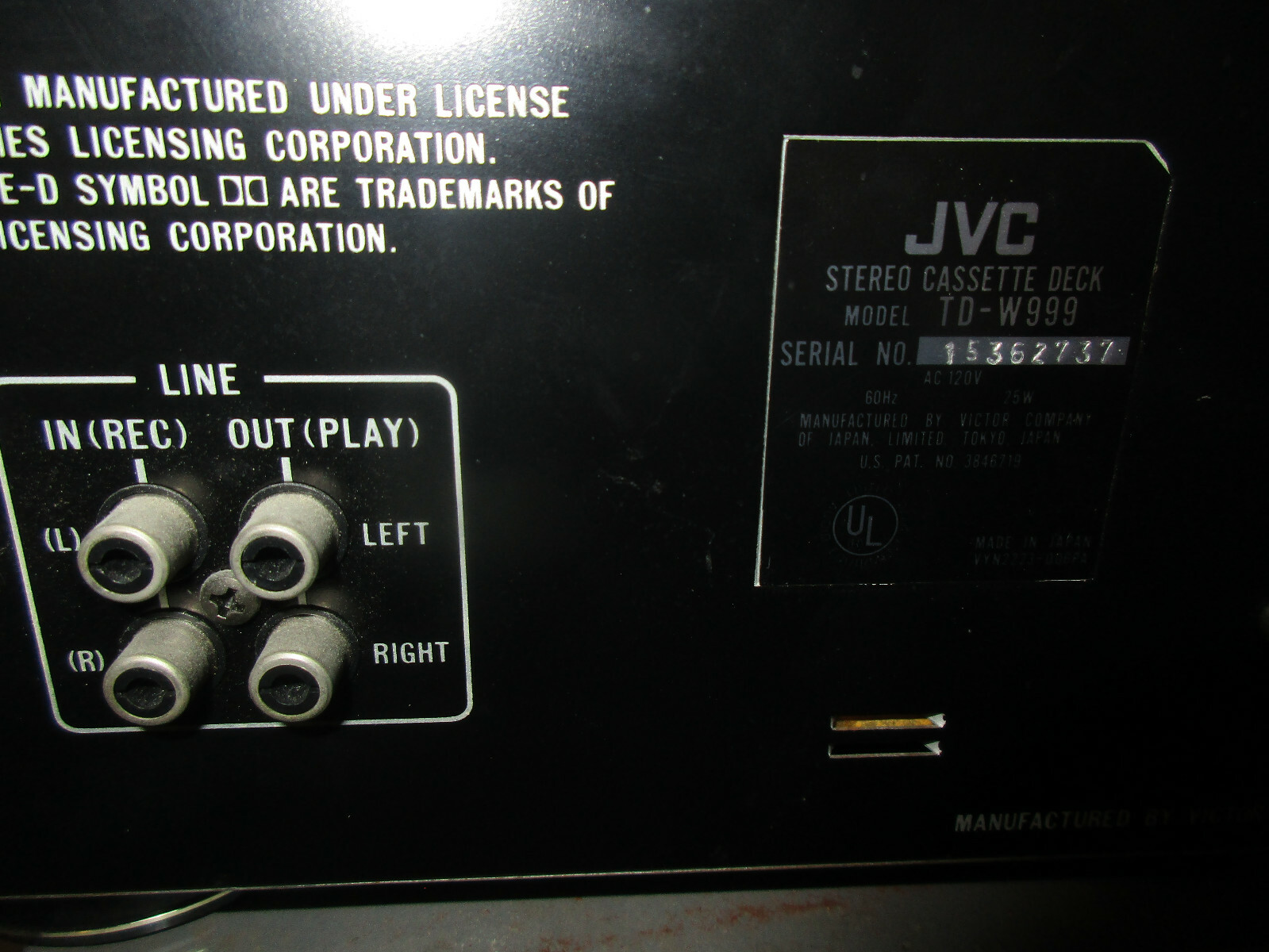 JVC Dual Cassette Deck TD-W999 | eBay