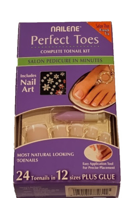 Lot of 3 Nailene Perfect Toes Salon Pedicure French 77461 | eBay