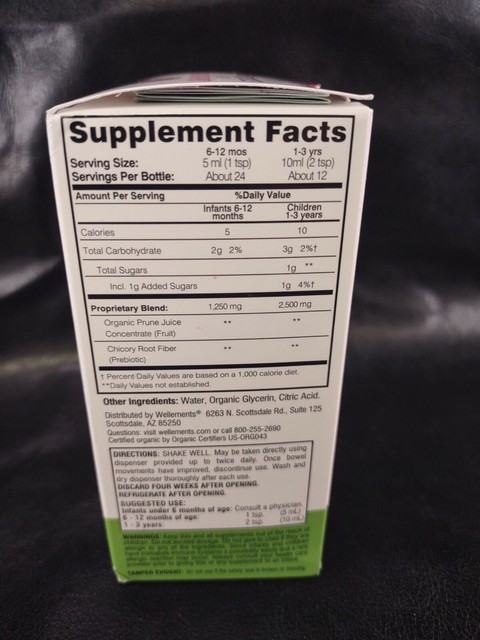 Wellements Organic Baby Constipation Support 4 FL Oz 6 Months for sale ...