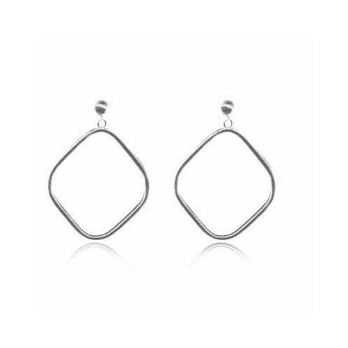 925 Silver Diamond Design Hoop Earrings | eBay