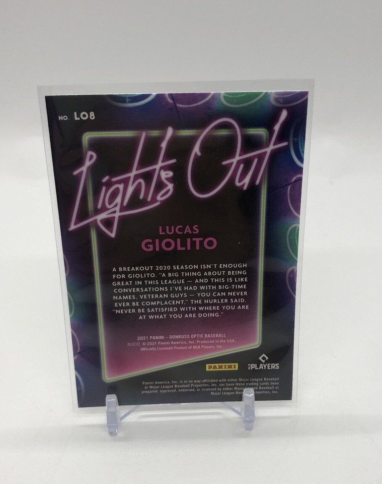 2021 Donruss Optic Lucas Giolito Lights Out #LO8 | eBay