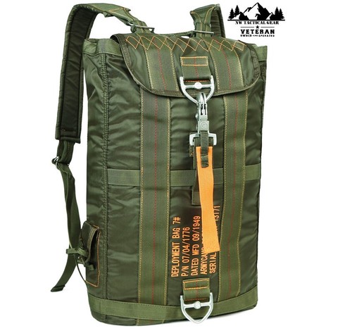 Airborne Parachute Bag Tactical Backpack Military Duffle Pilot survival ...