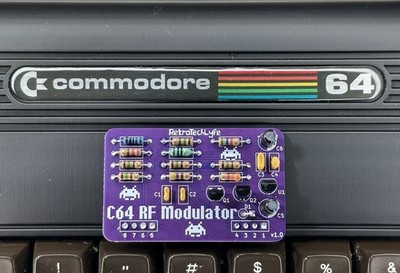 Commodore 64 RF Modulator Replacement Longboard Breadbin All Revisions ...
