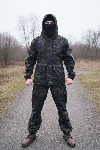 Ukrainian Combat Suit Gorka 5 Multicam Black Uniform with Tactical ...