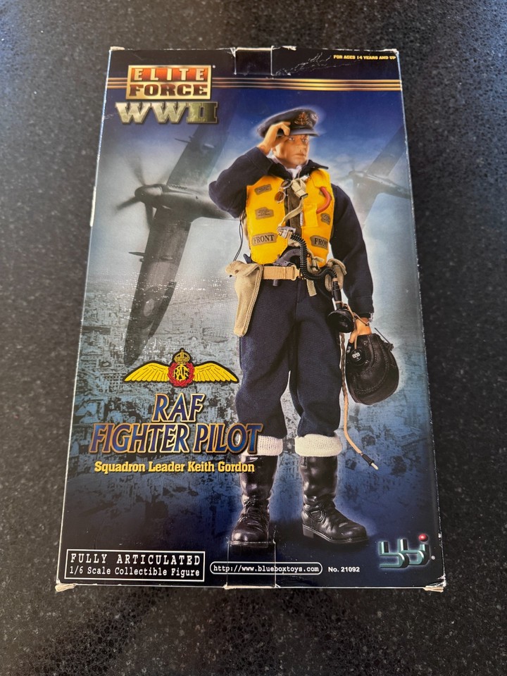 Elite Force WWII RAF Fighter Pilot Squadron Leader Keith Gordon Unused ...