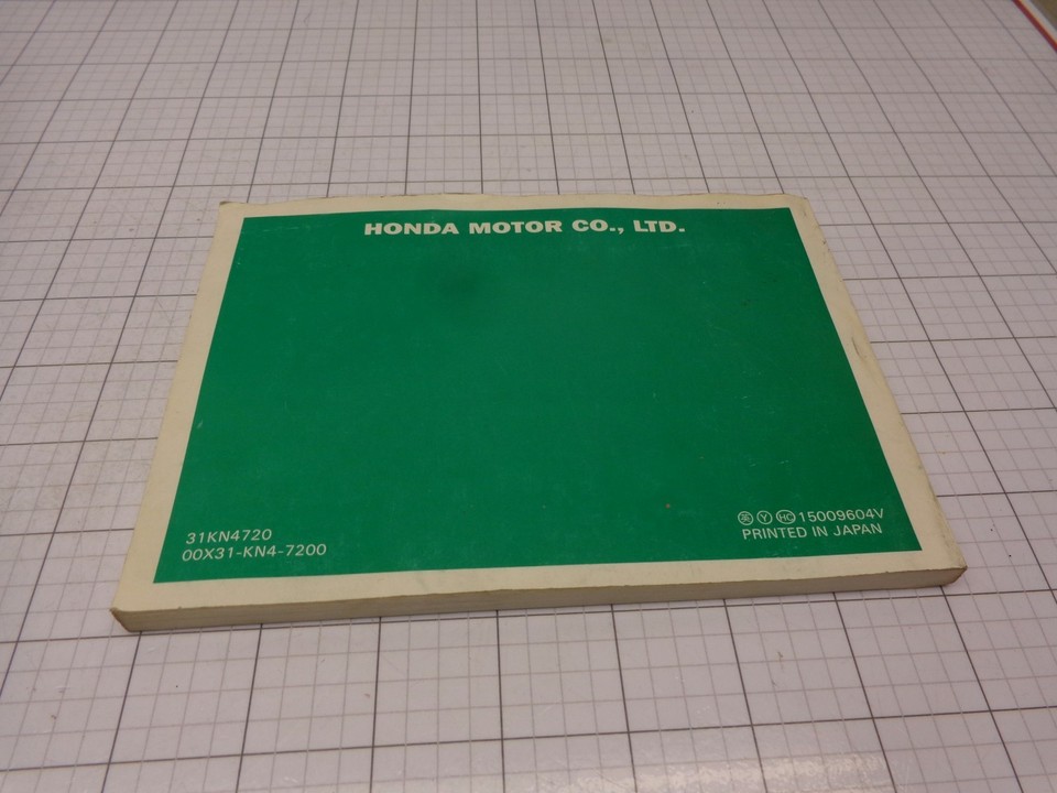 OEM Honda Owners Manual 1997 97 XR100R XR 100 R XR100 00X31-KN4-7200 | eBay
