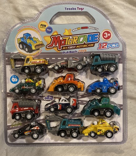 Yeonha Toys My 1st Motorcade Pull Back Spring Motor Toys 12 ...