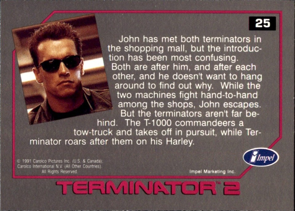 1991 Impel Terminator II #25 Exiting the Parking Garage | eBay
