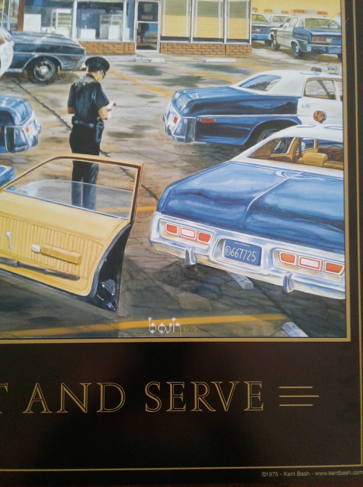 Kent Bash Art Print PROTECT AND SERVE | eBay