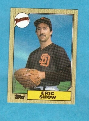 1987 topps baseball card #730 Eric Show Padres | eBay