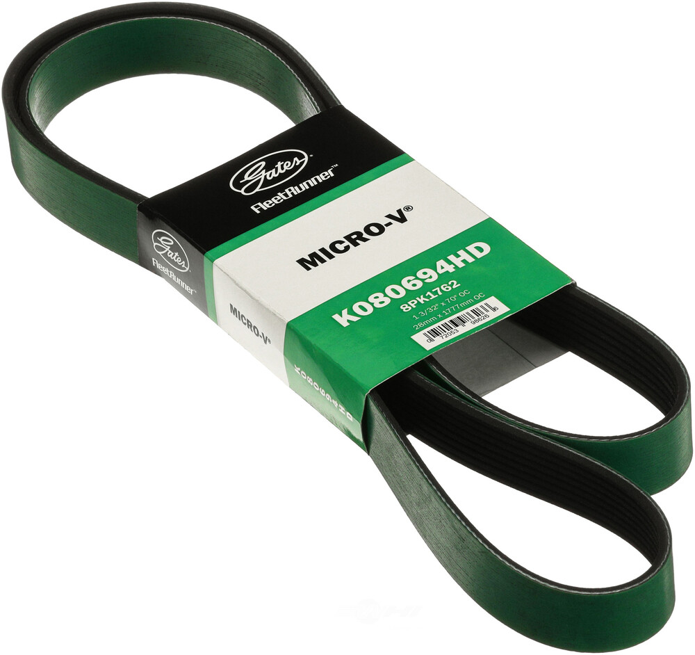 Serpentine Belt-Fleetrunner Heavy Duty Micro-V Belt Gates K080694HD for ...