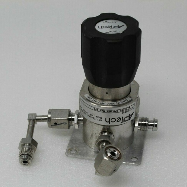 APTech AZ1010S Pressure Valve Regulator 3pw-mv4-mv4-0 Stainless 3-port ...