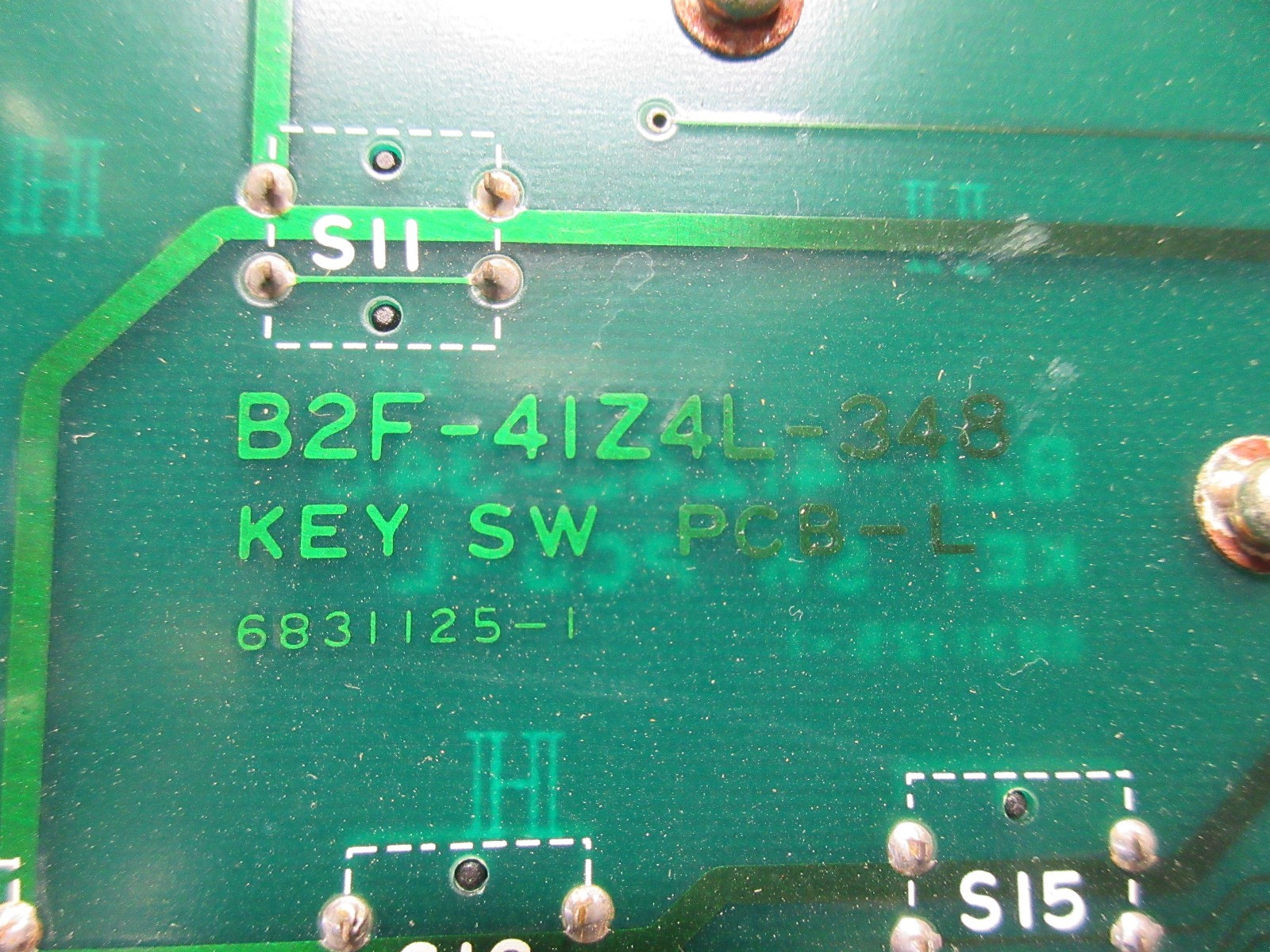 OKUMA KEY SWITCH OPERATOR PANEL B2F-41Z4L-348 SW PCB-L 6831125-1 CNC ...