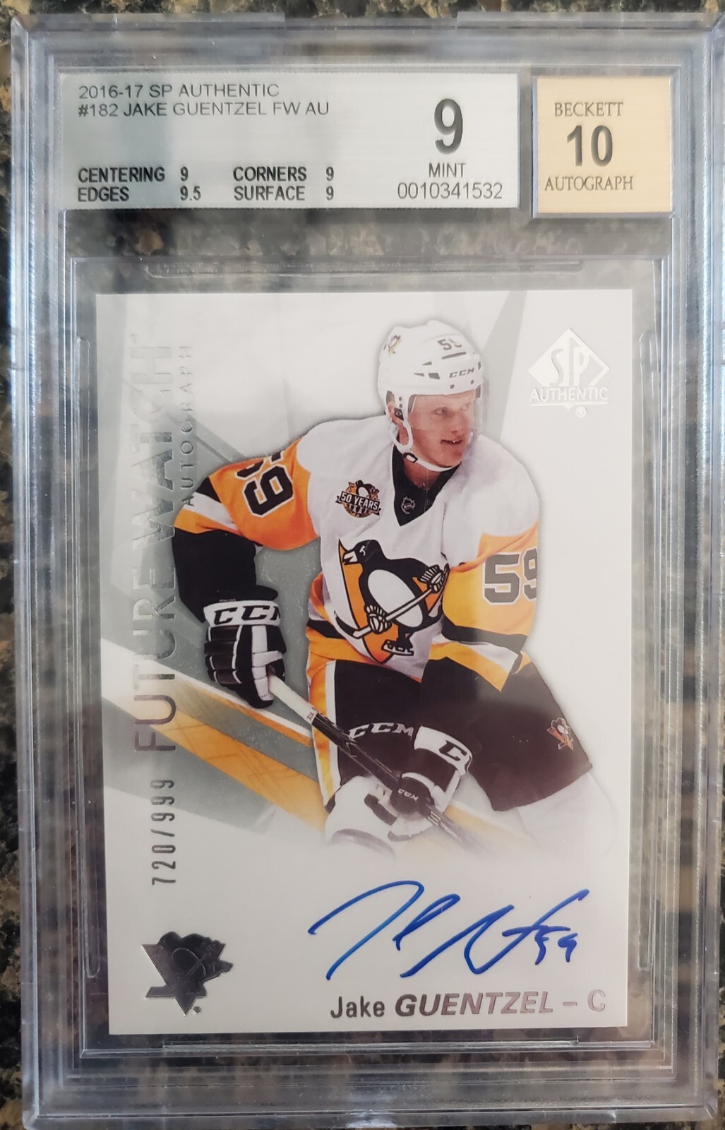 2016- 2017 Jake Guentzel Rookie SP Authentic Autograph Graded 10 | eBay