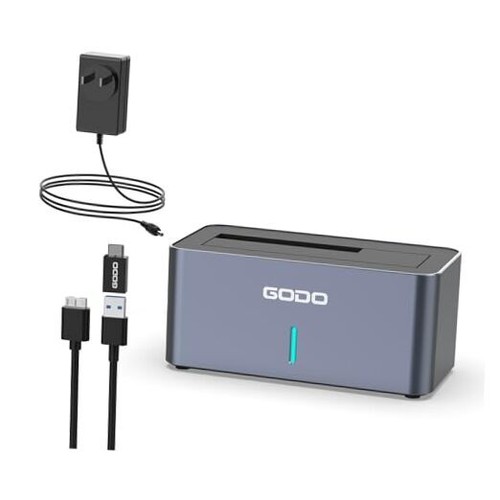 SAS/SATA Hard Drive Docking Station Adapter, 2.5/3.5 1 Bay Type C SAS ...