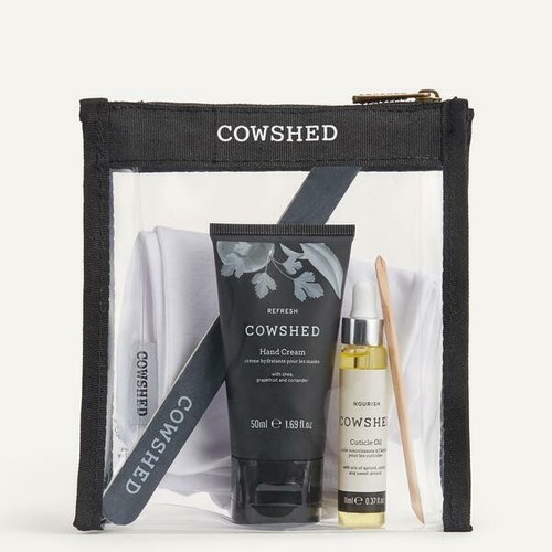 Cowshed Manicure Kit Set refresh hand cream apricot cuticle oil gloves ...