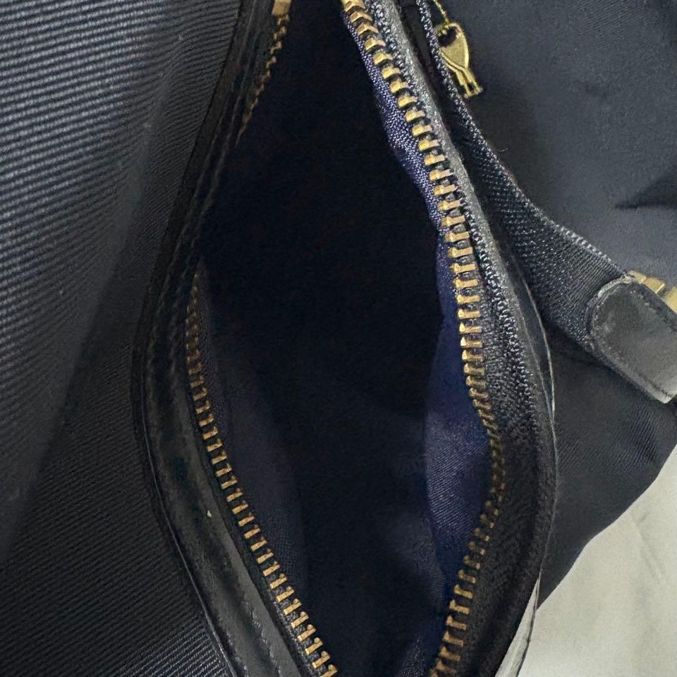 Moschino Vintage Big Logo A4 Size Shoulder Boston Bag Black Canvas ...