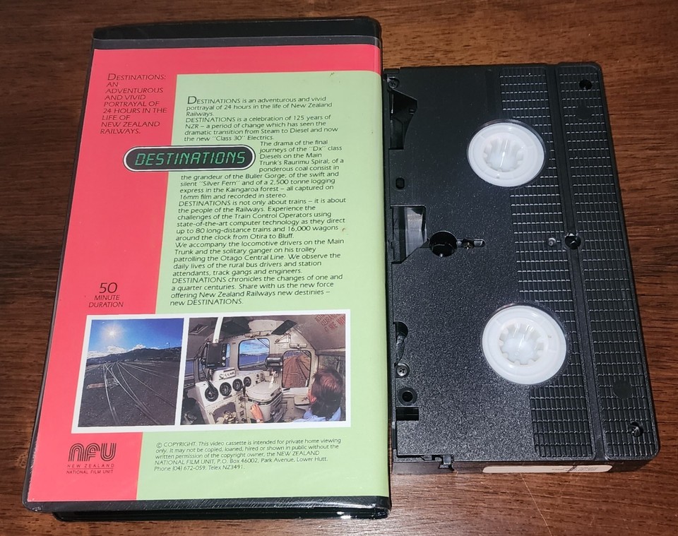 Destinations VHS Pentrex NFU New Zealand National Film Unit 1988 ...