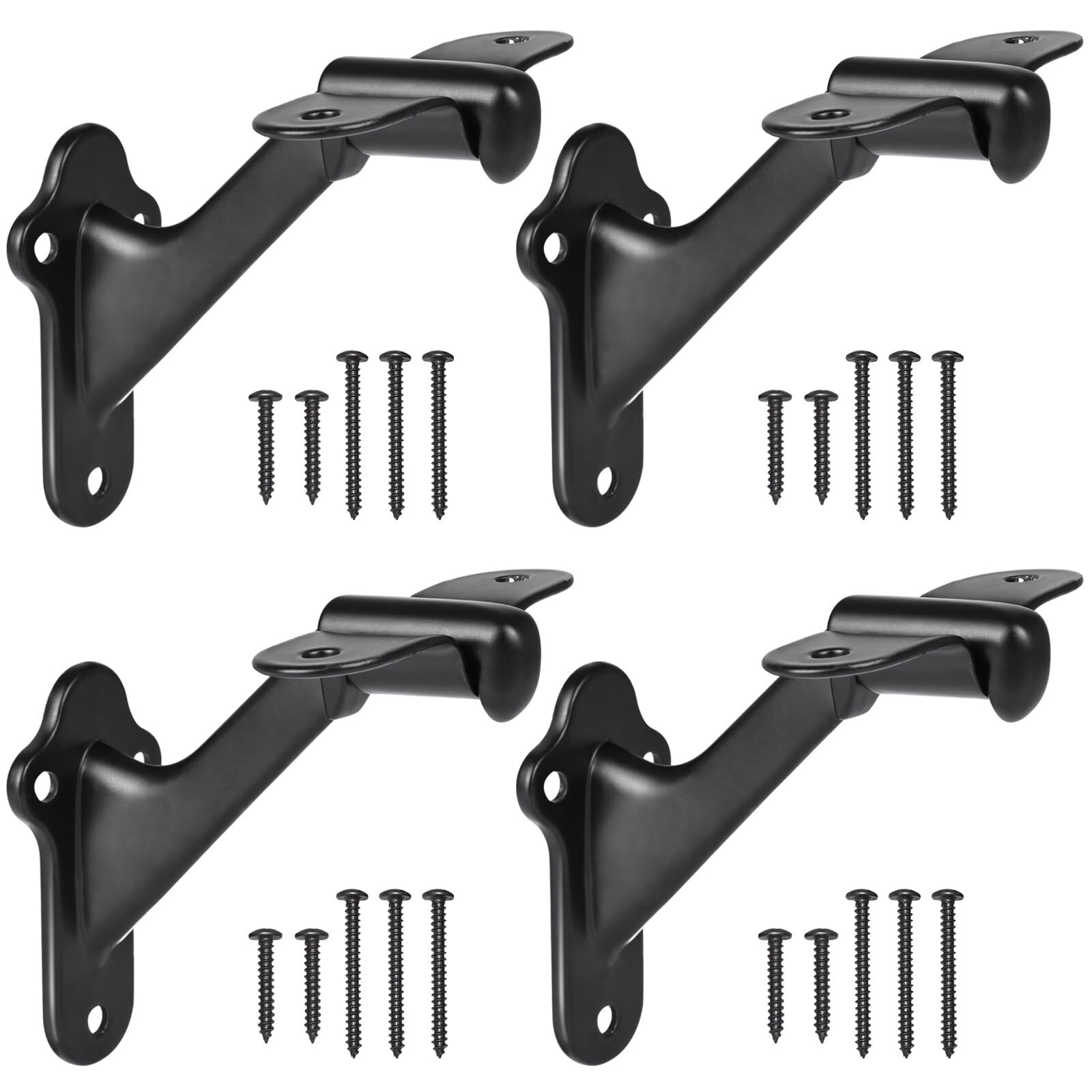 RealPlus 4 Handrail Bracket, 3" Staircase Hand Rail Brackets for Stair ...