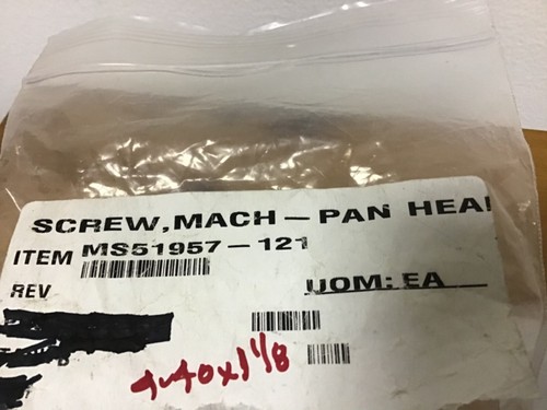 Qty (45) 4-40 X 1 1/8" Long Stainless Phillips Pan Head Screws, MS51957 ...