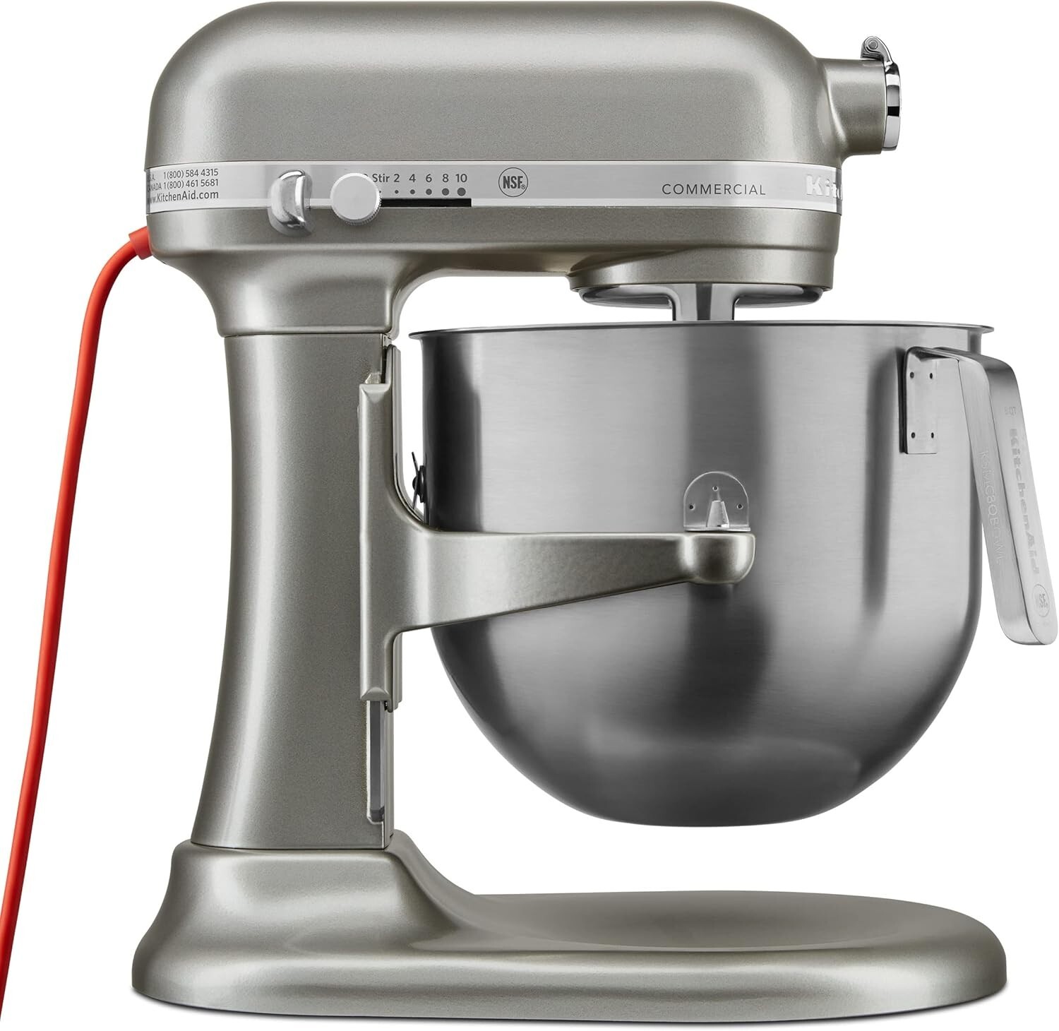 KitchenAid KSM8990CU 8-Quart Commercial Countertop Mixer, Contour Silver