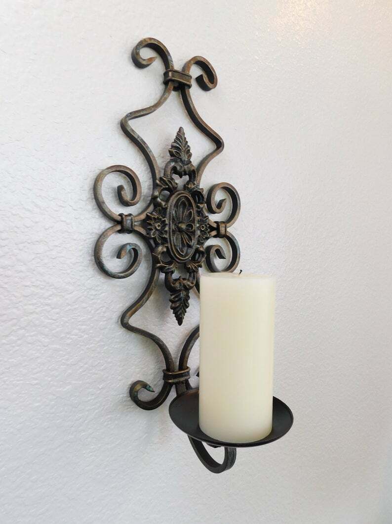 Old World Candle Sconces Antique Candlestick Holders – Old World