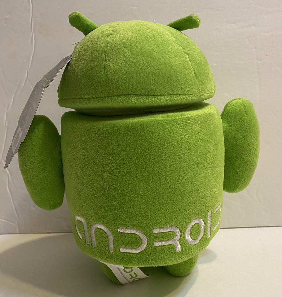 8” Android GreenBug Droid Spinning Head Spins Plush Stuffed Animal Toy ...