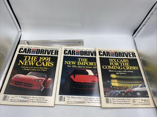 1990 Oct, Nov, Dec Car and Driver Magazine, The New Imports, Lot Of 3 ...