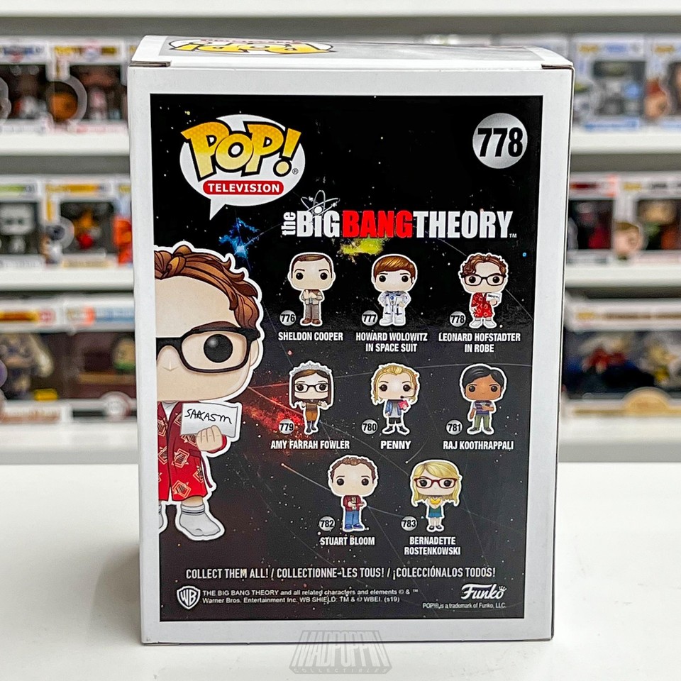 Funko Pop Leonard Hofstadter In Robe #778 Big Bang Theory TV Vinyl ...