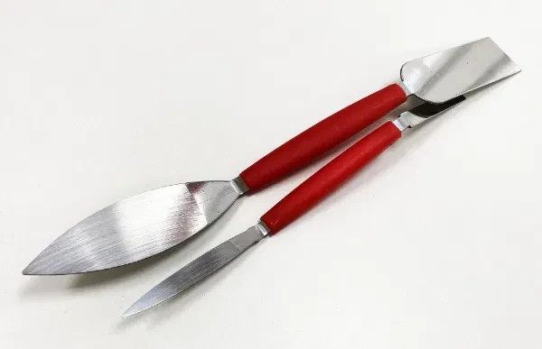 2pc Square Leaf Set Finishing Trowel Pointing Tool Small Large Brick ...