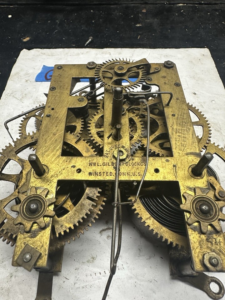 (G108) - ANTIQUE WML GILBERT MANTEL CLOCK MOVEMENT - 5 1/2 | eBay
