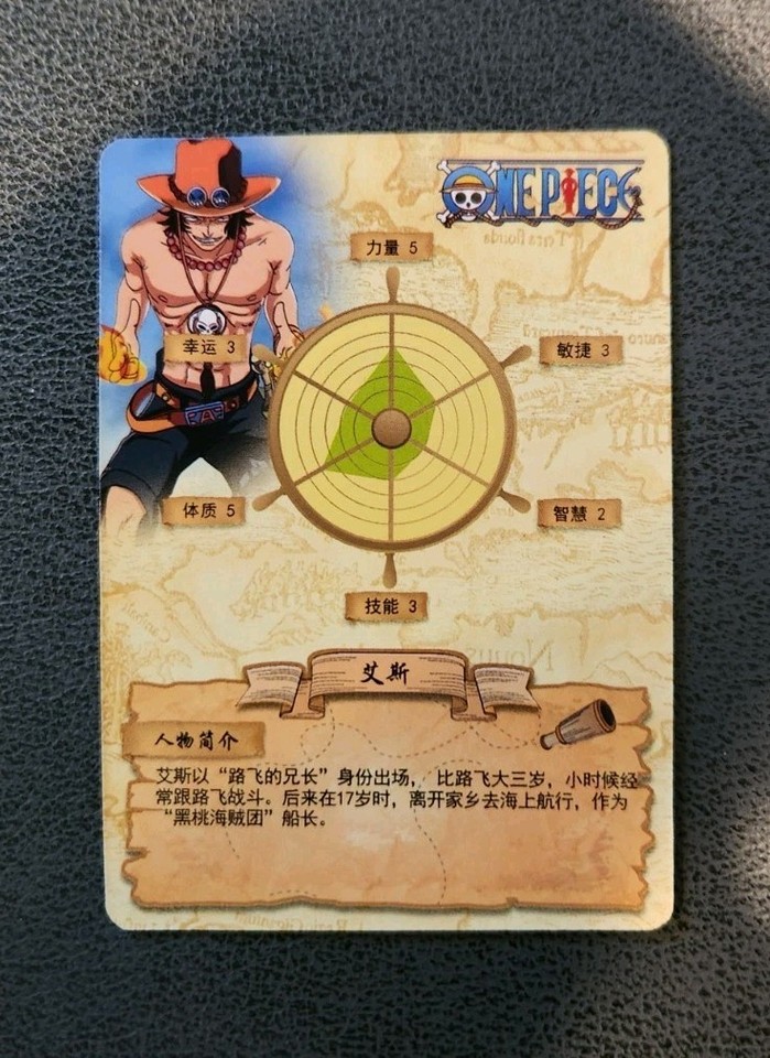 🔥Portgas D. Ace R RARE Gold Holofoil One Piece Anime TCG CCG Card ...